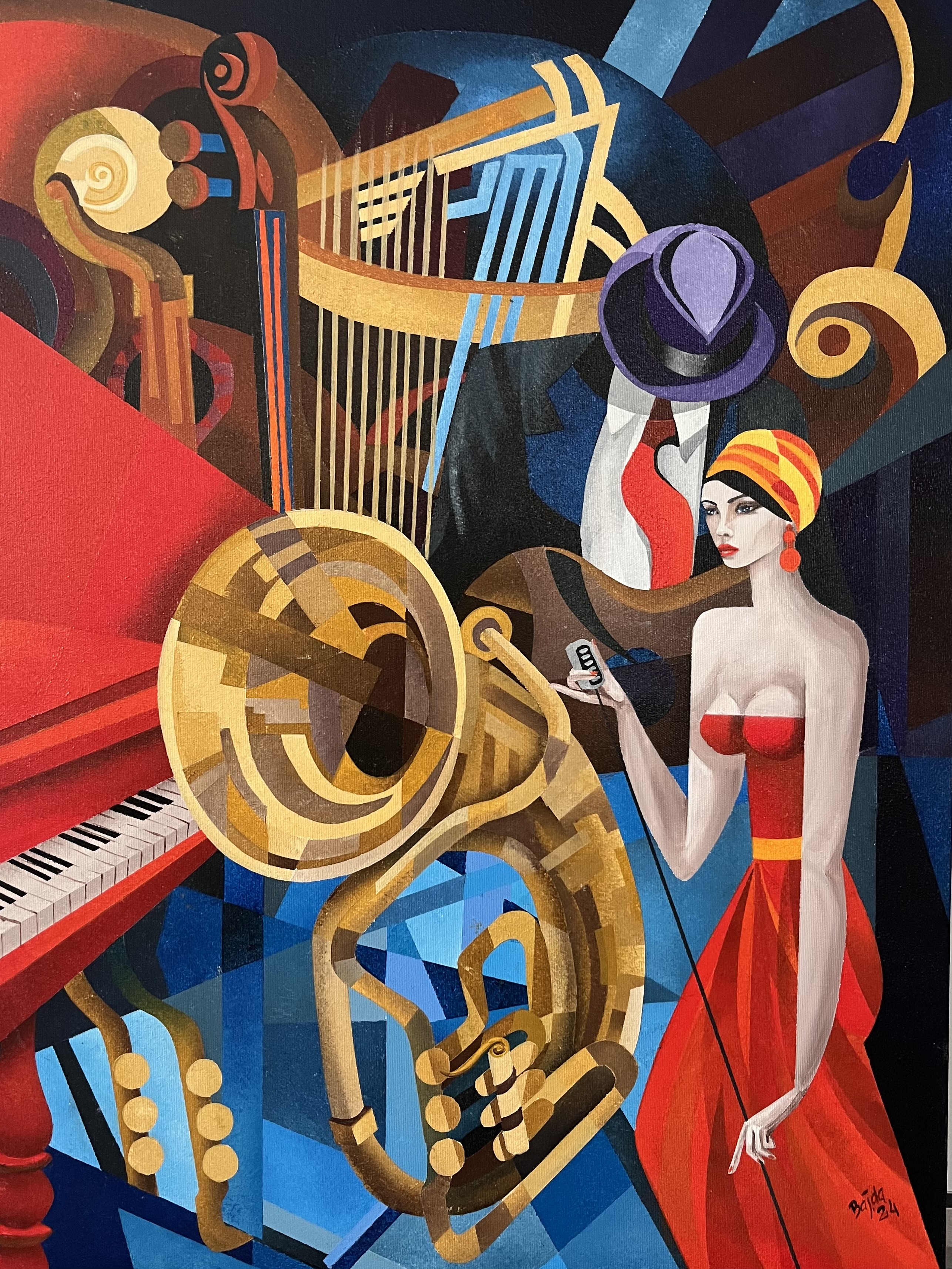 Jazzowa geometria - Izabela Bajda - Surrealizm, Inne - Art In House