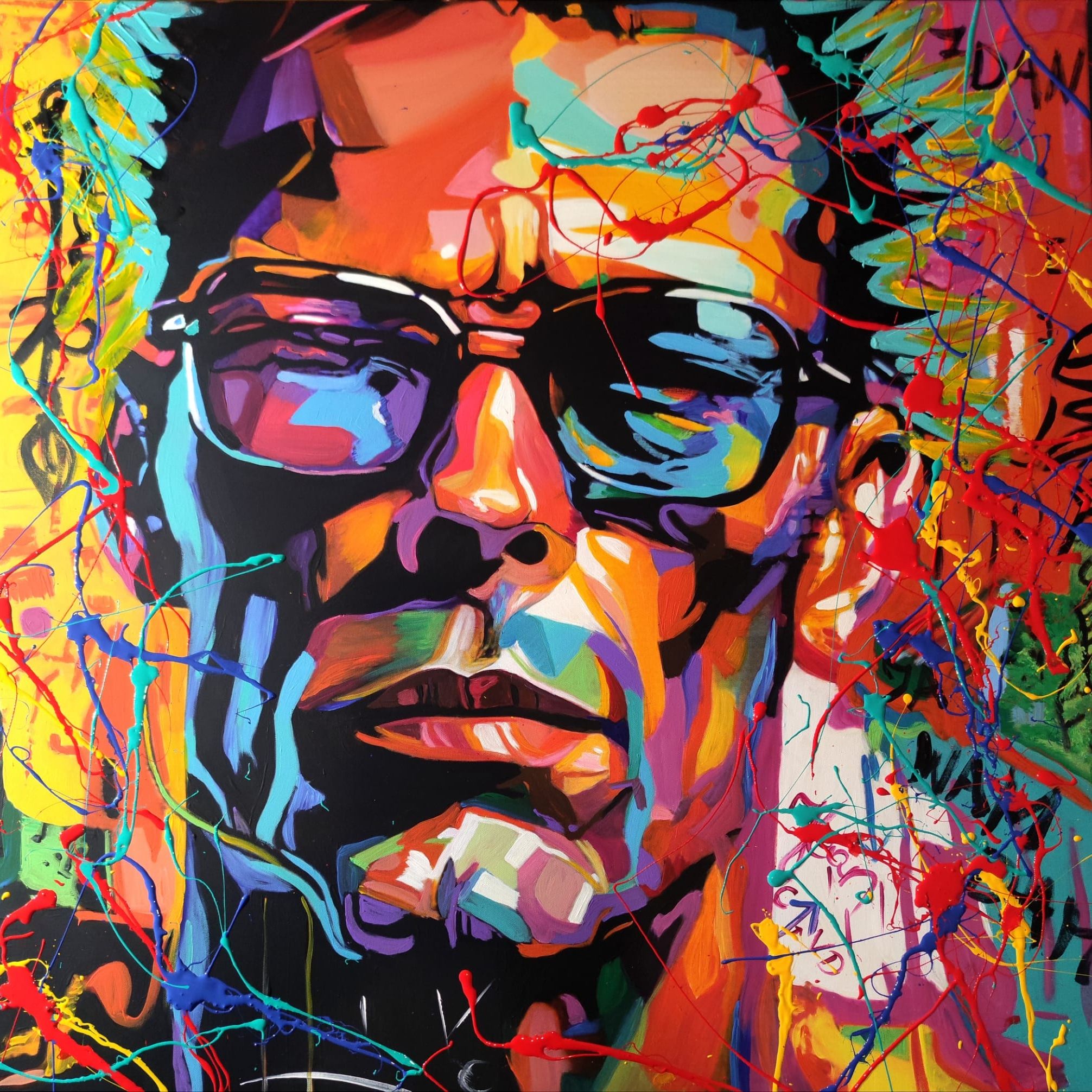 ,,Jean- Claude Van Damme" - Emma Chodorowska - Abstrakcja, Ekspresjonizm, Pop-art - Art In House