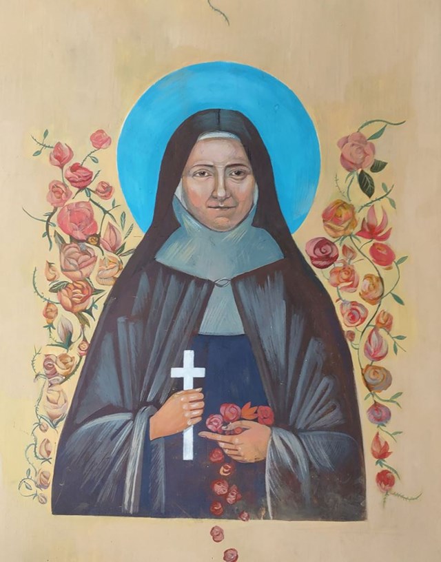 Św. Teresa z Lisieux z różami - Monika Sawionek - Figuratywne - Art In ... Św. Teresa z Lisieux z różami - Monika Sawionek - Figuratywne - Art In ...