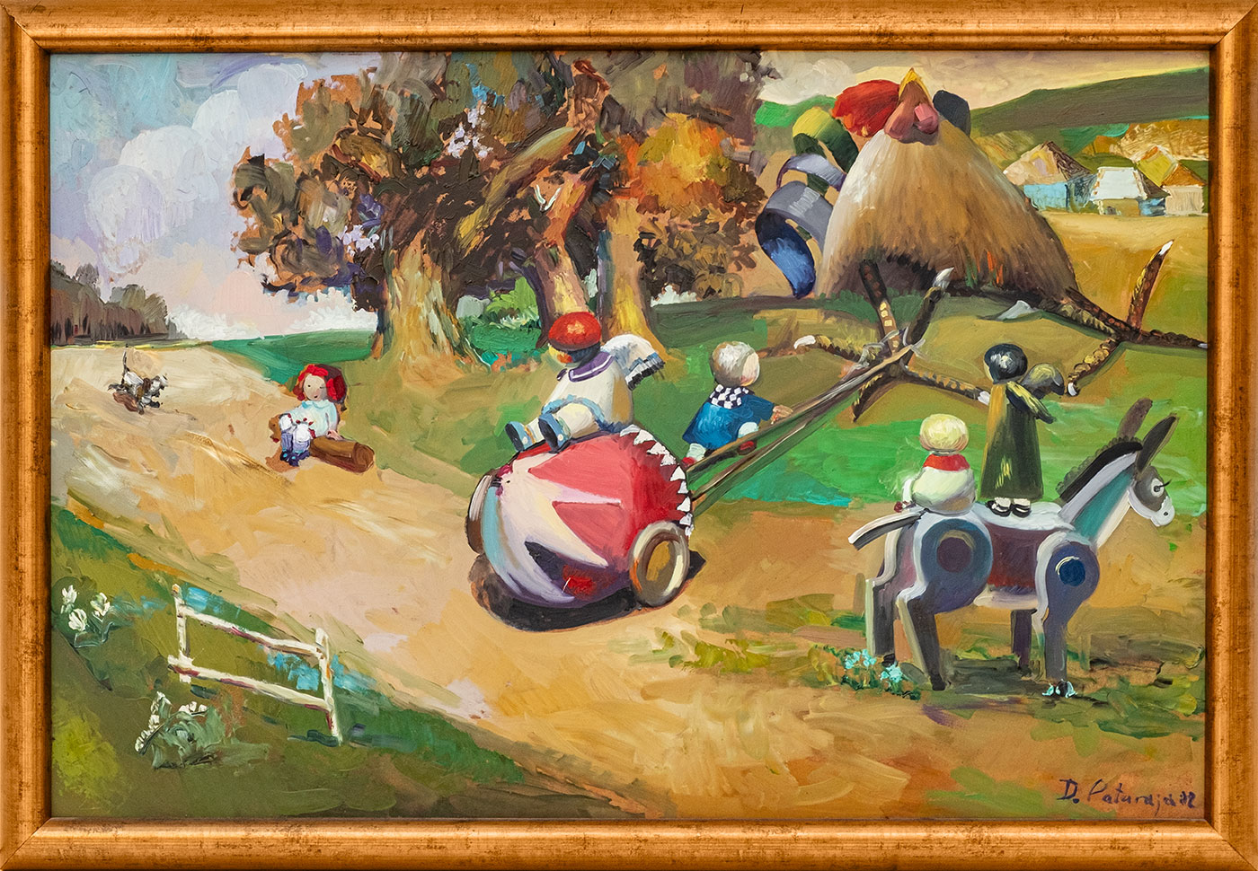 Zabawa na podwórku - David Pataraia - Figuratywne - Art In House